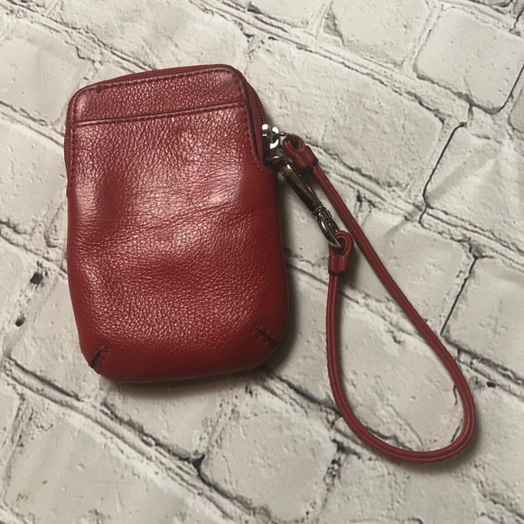 Calvin Klein | Bags | Red Calvin Klein Wristlet Smartphone Wallet ...